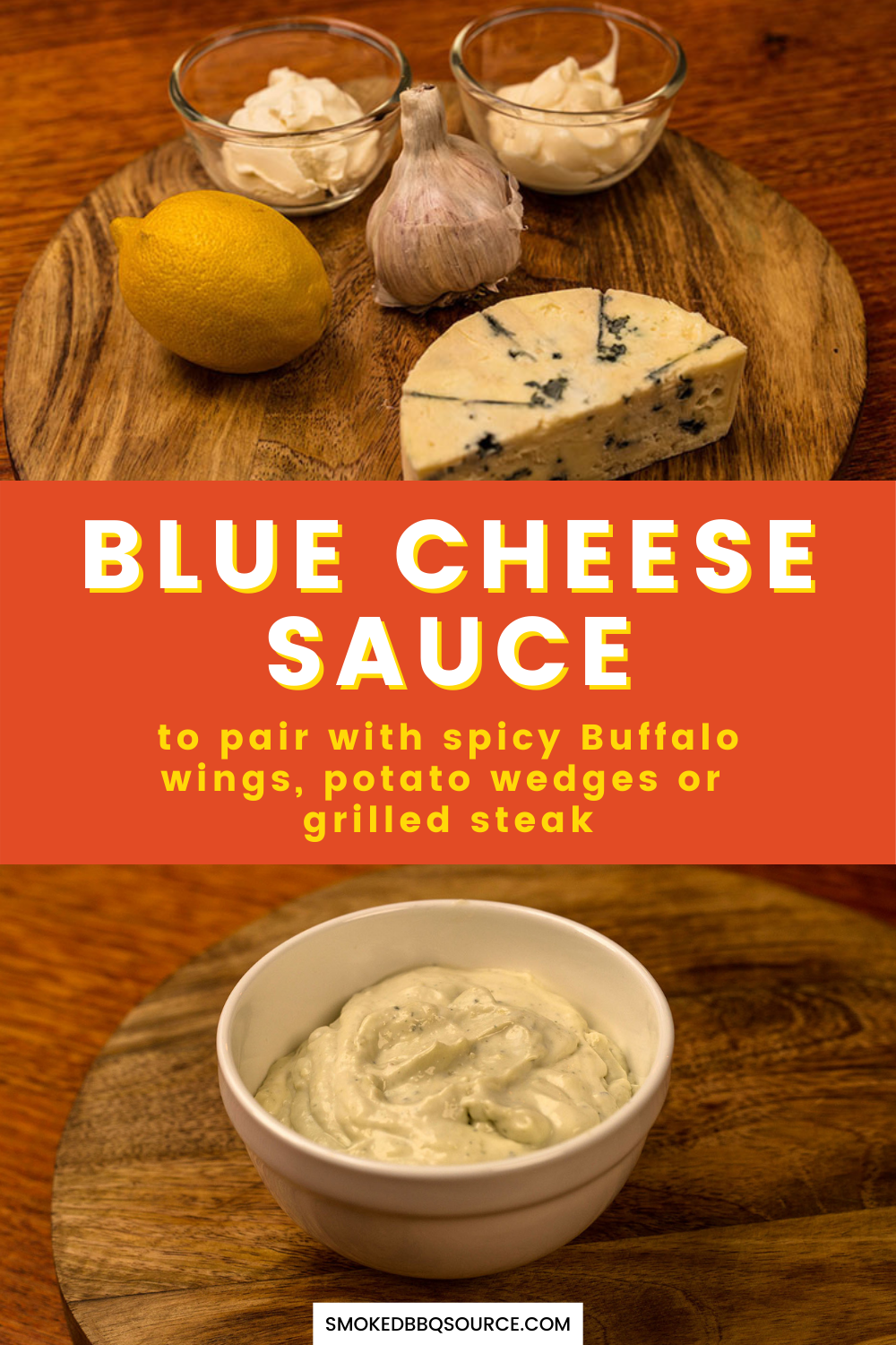 Blue Cheese Sauce for Wings or Steak - Smoked BBQ Source