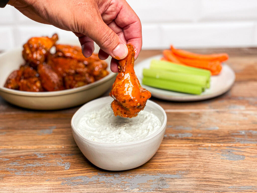 The Best Smoked Buffalo Hot Wings With Crispy Skin