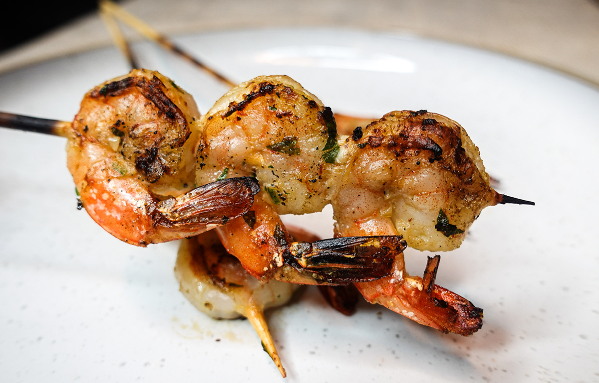 Grilled Garlic Shrimp Skewers - Smoked BBQ Source
