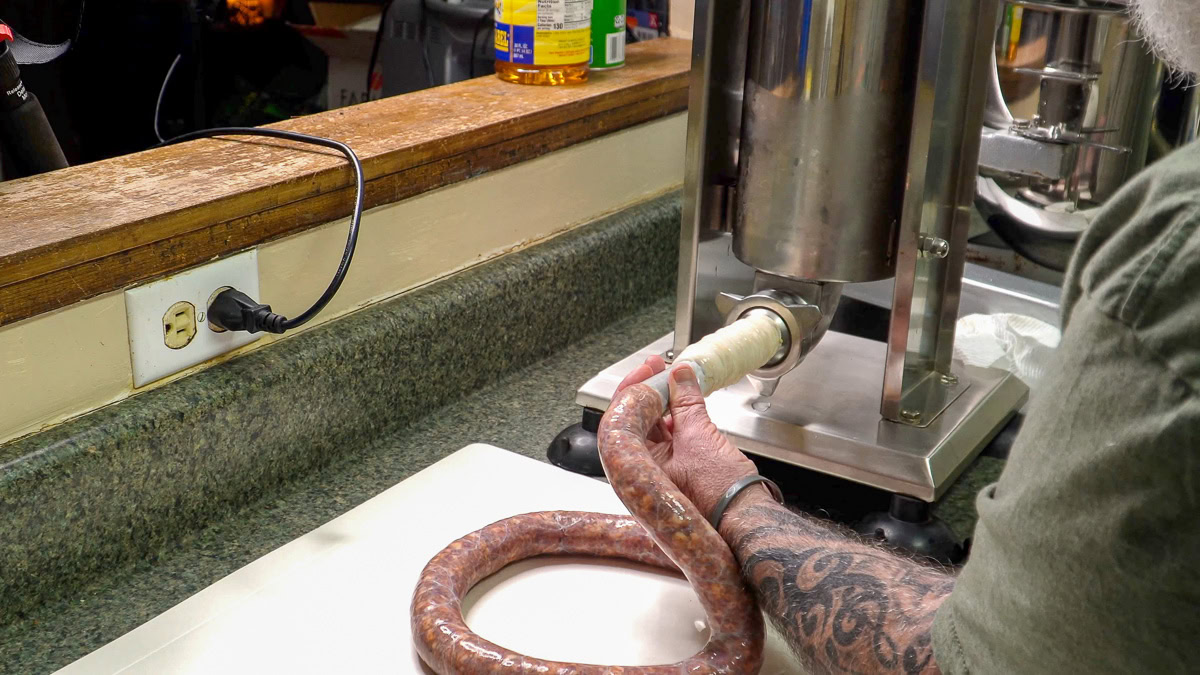 Smoked Texas Hot Links aka Texas Hot Guts - Smoked BBQ Source