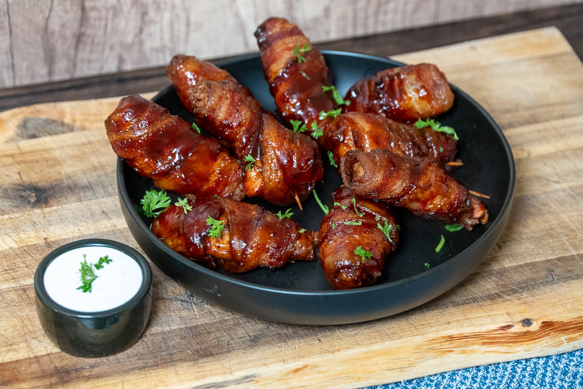 Smoked Bacon-Wrapped Chicken Wings - Smoked BBQ Source